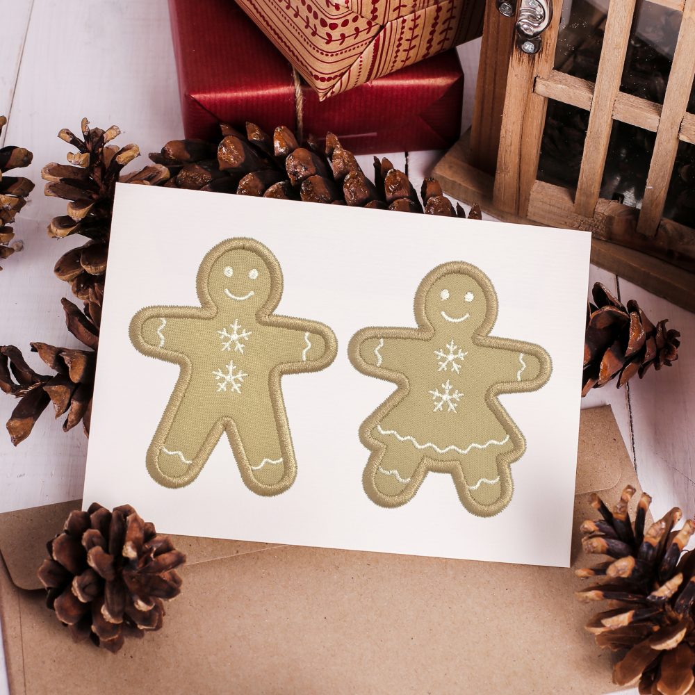 Sweet and yummy Gingerbread Applique Collection! – RunStitch